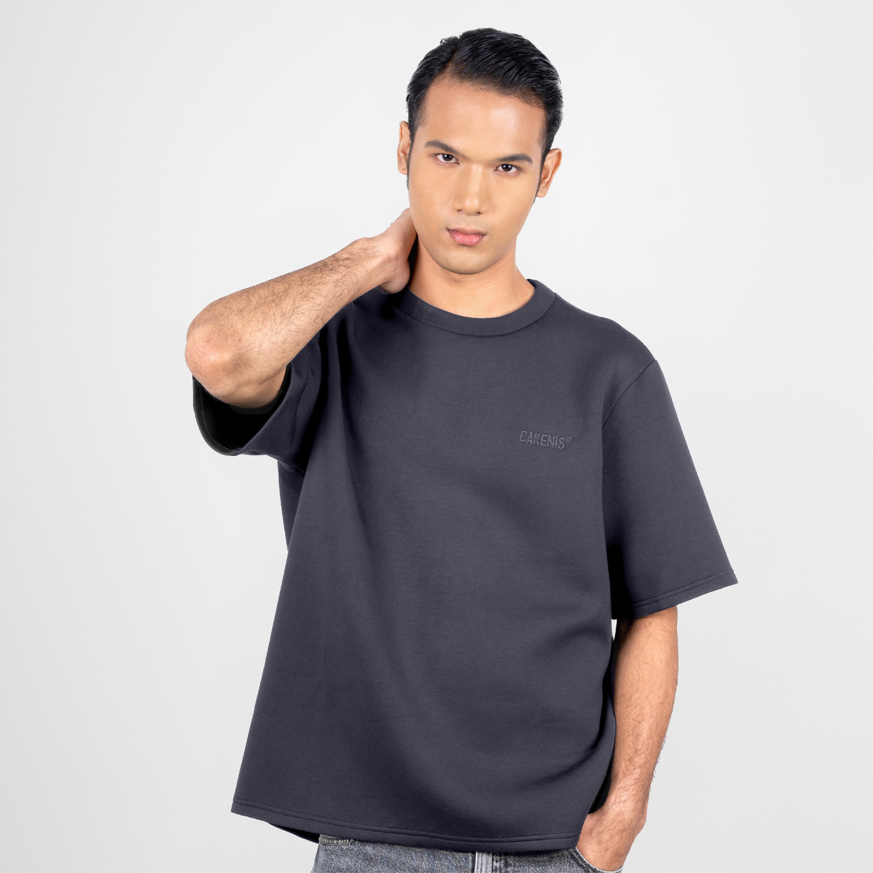 CAKENIS MEN BASIC TEE IN ASH – Cakenis