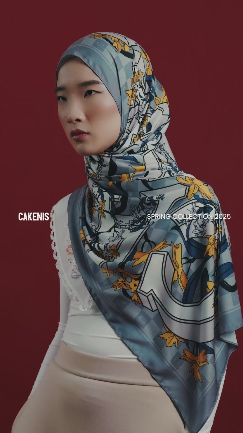 Buy Heavy Chiffon & Premium Satin Silk Shawl Online | Cakenis